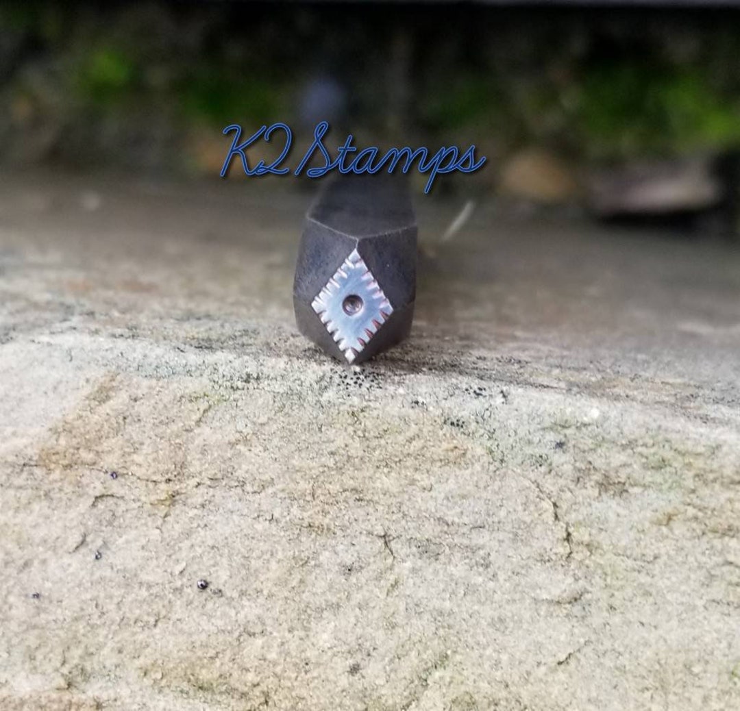 Diamond, Handmade, Metalstamp, Stamping, Chasing, Repousse, Silversmith ...