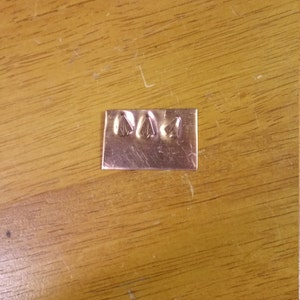 Inverted Notch Stamp. Handmade, Metalstamp, Stamping, Chasing, Repousse ...