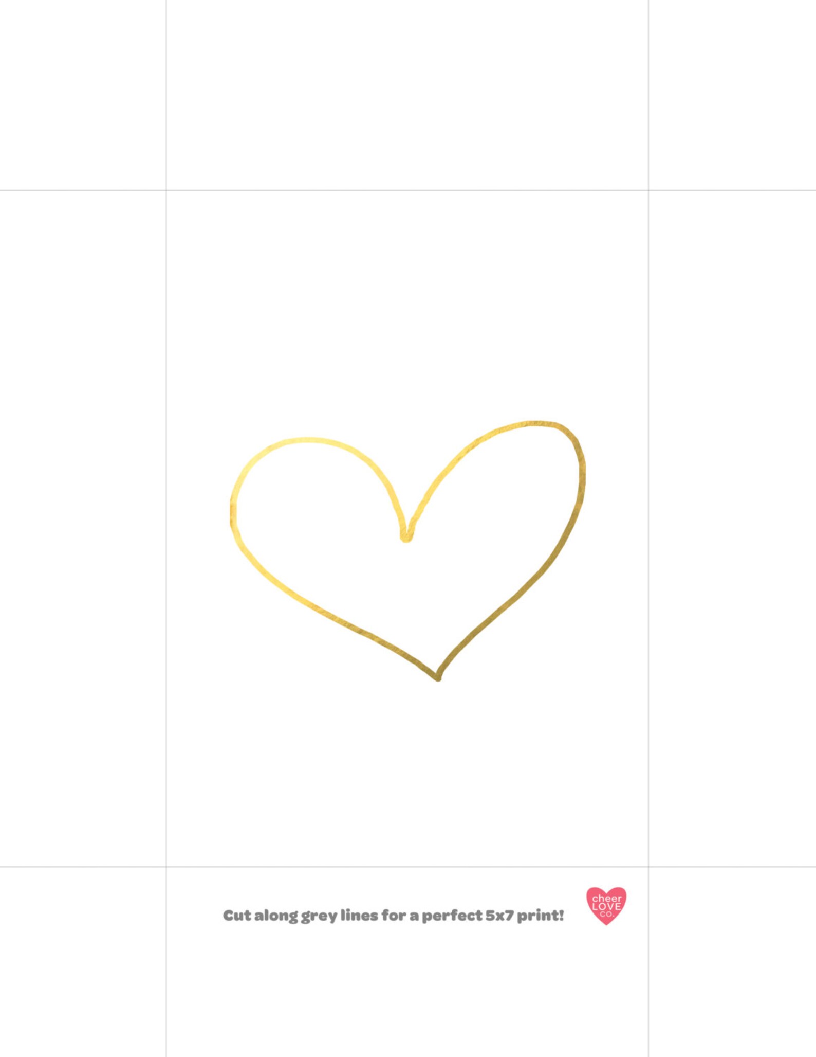 Gold Heart Downloadable Wall Art - Etsy Canada