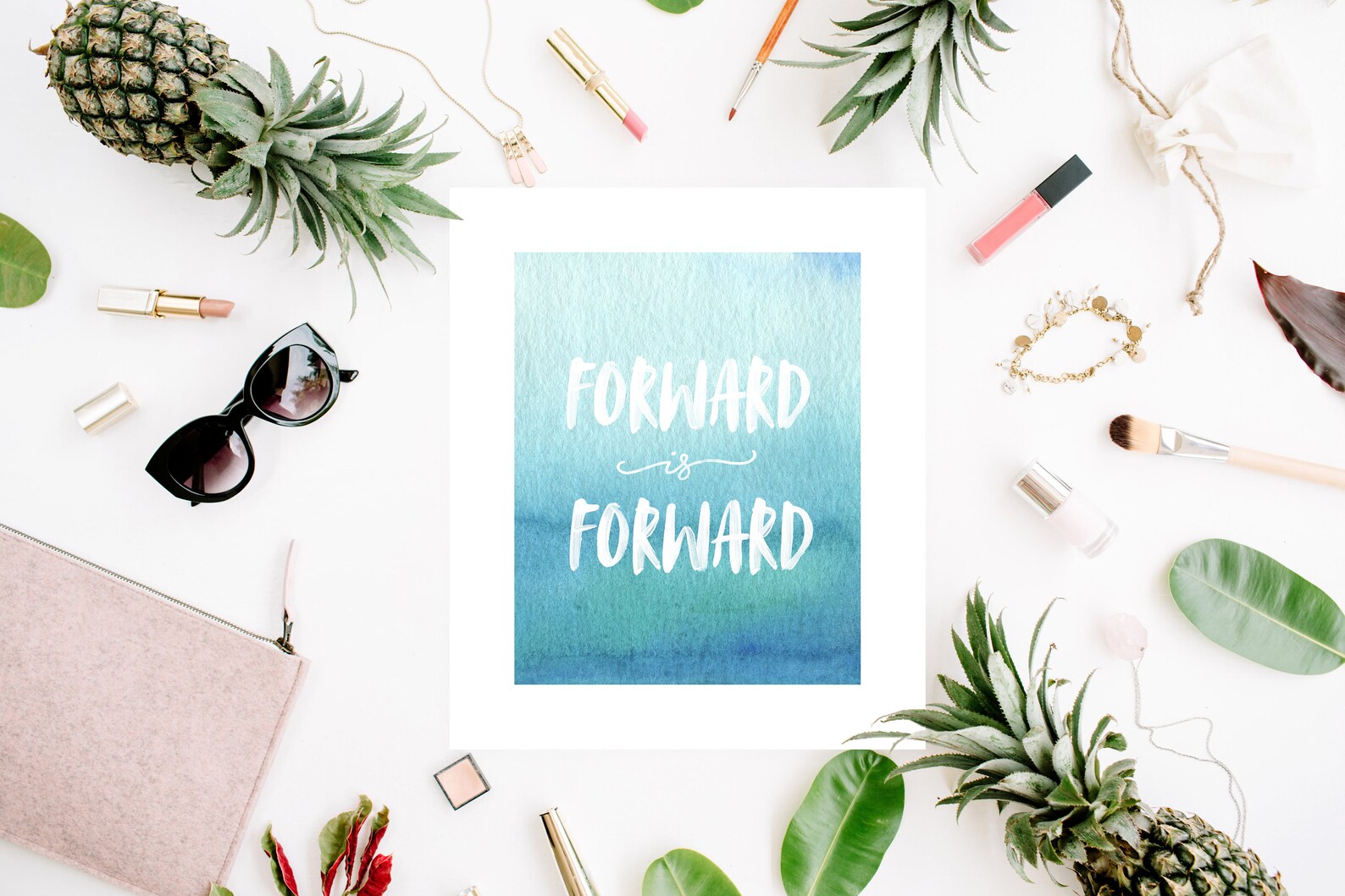 Forward is Forward Watercolor Art Print Digital Downloadable Art - Etsy