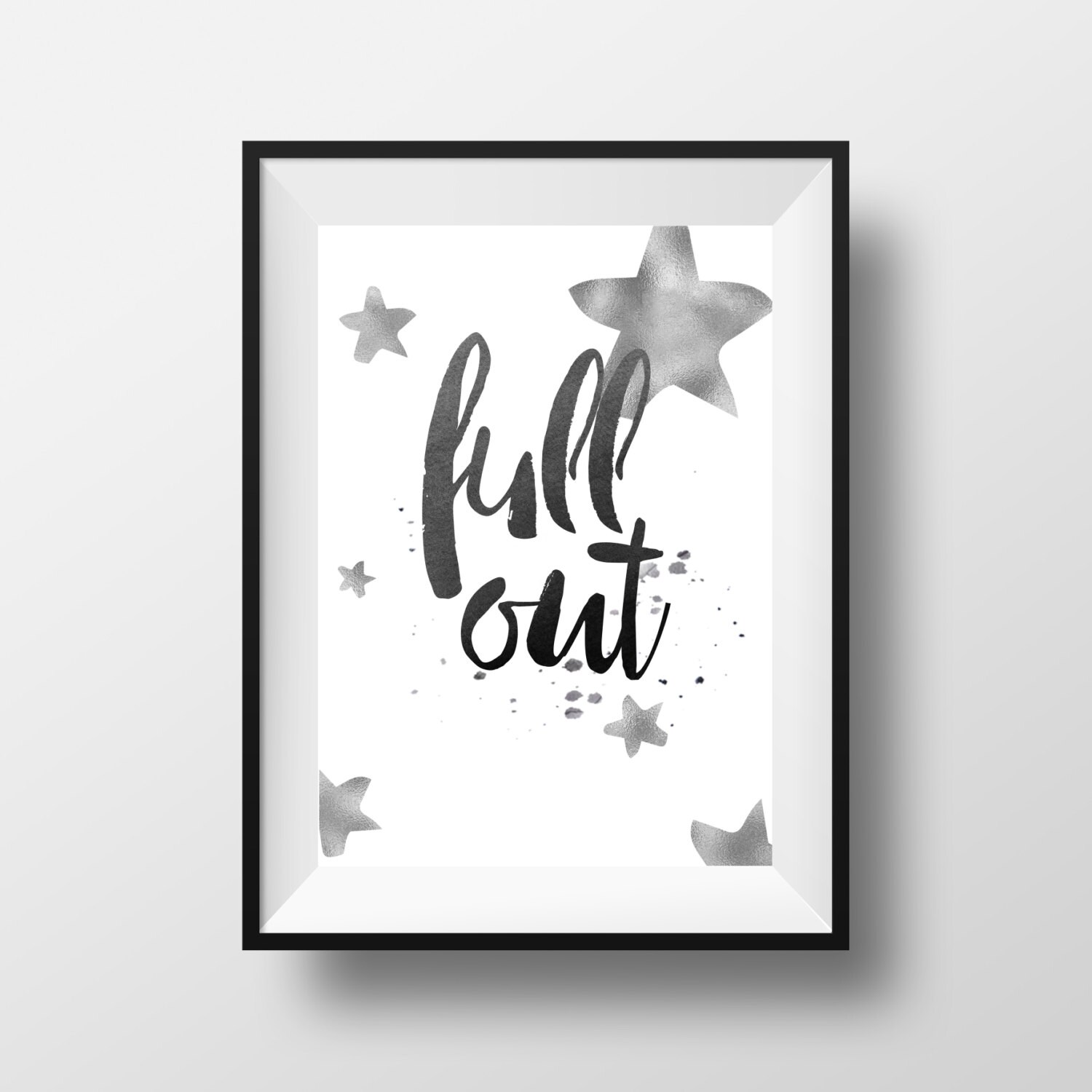 Full Out Star Art Print Cheerleading Digital Download - Etsy