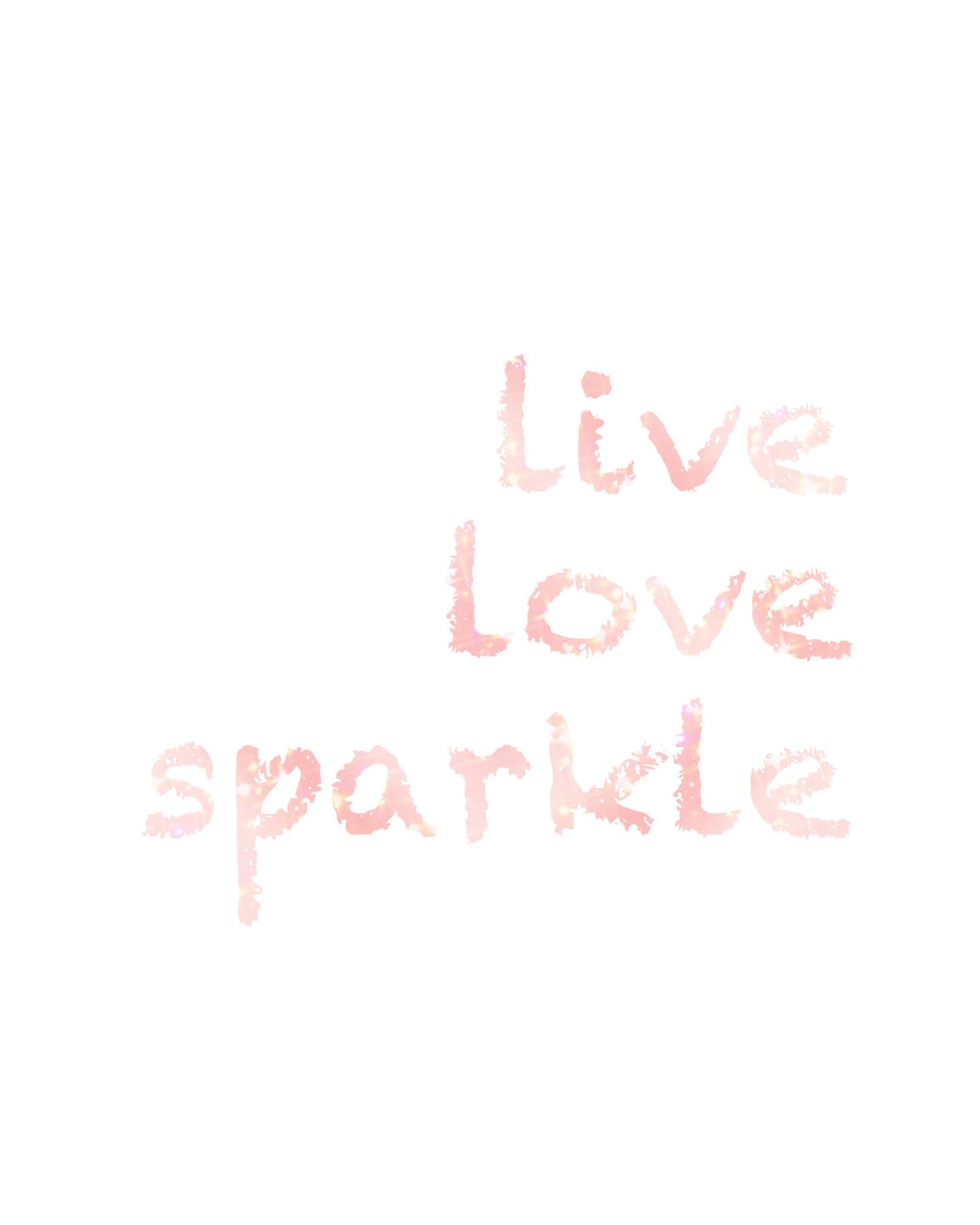 Live Love Sparkle Art Print Digital Download - Etsy