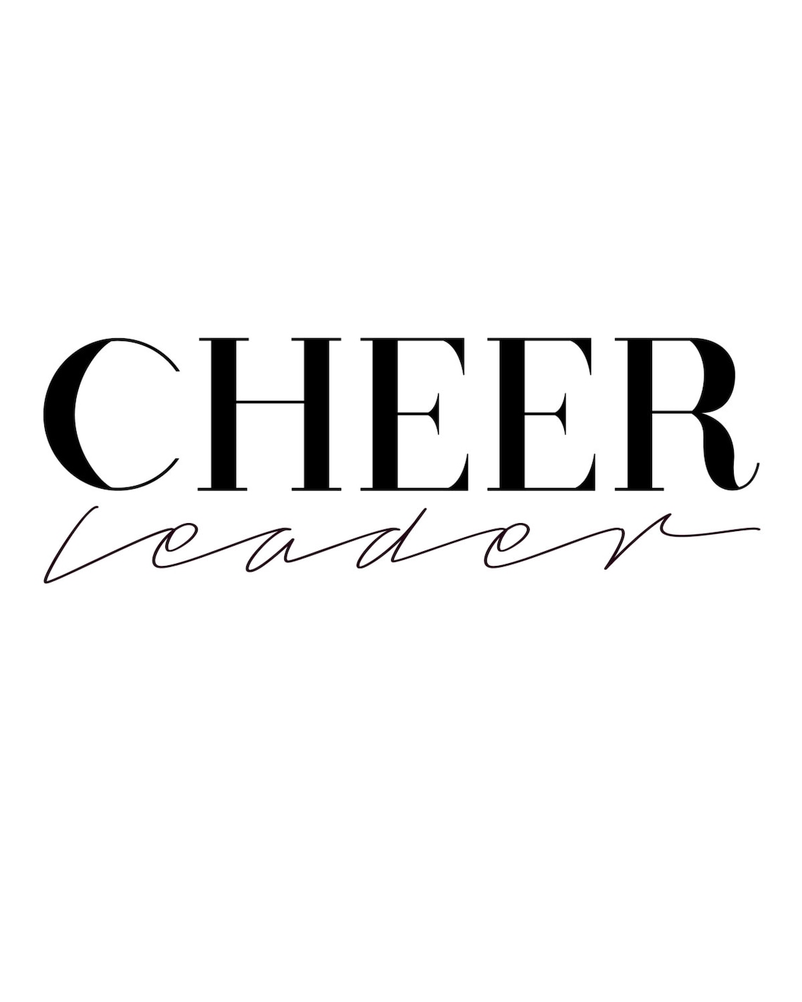 CHEER Leader Art Print, Digital Download - Etsy