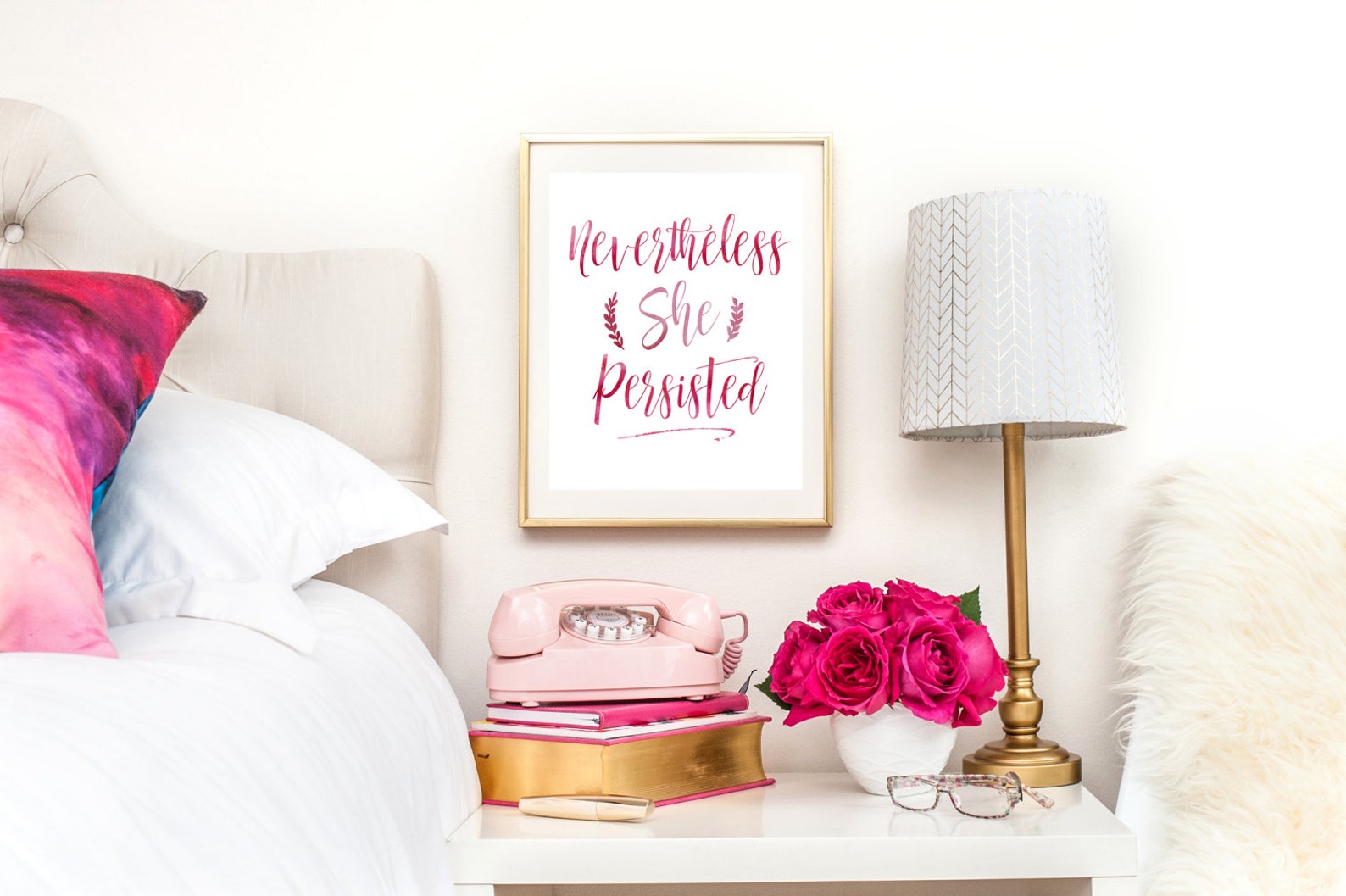 Nevertheless, She Persisted Art Print Downloadable Art Inspirational ...