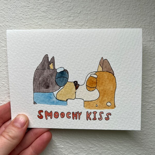 Bluey Greeting Card - Etsy New Zealand