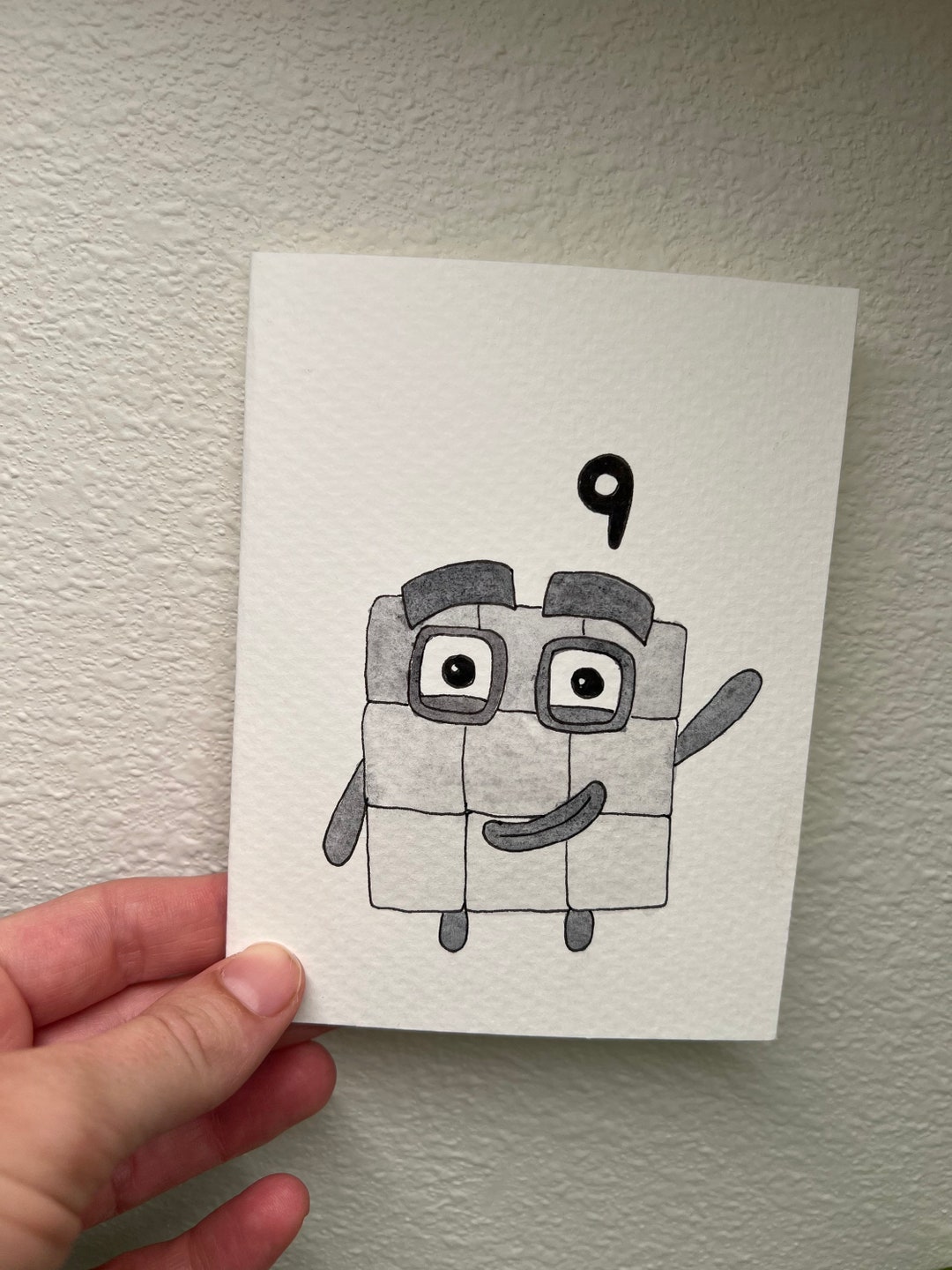 Numberblocks Card Number 9 It’s Fine - Etsy