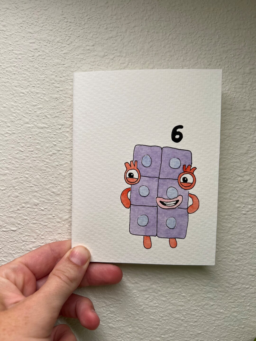 Hand Painted Watercolor Card, Unique Greeting Card, Thinking of You ...