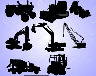 Heavy equipment svg | Etsy