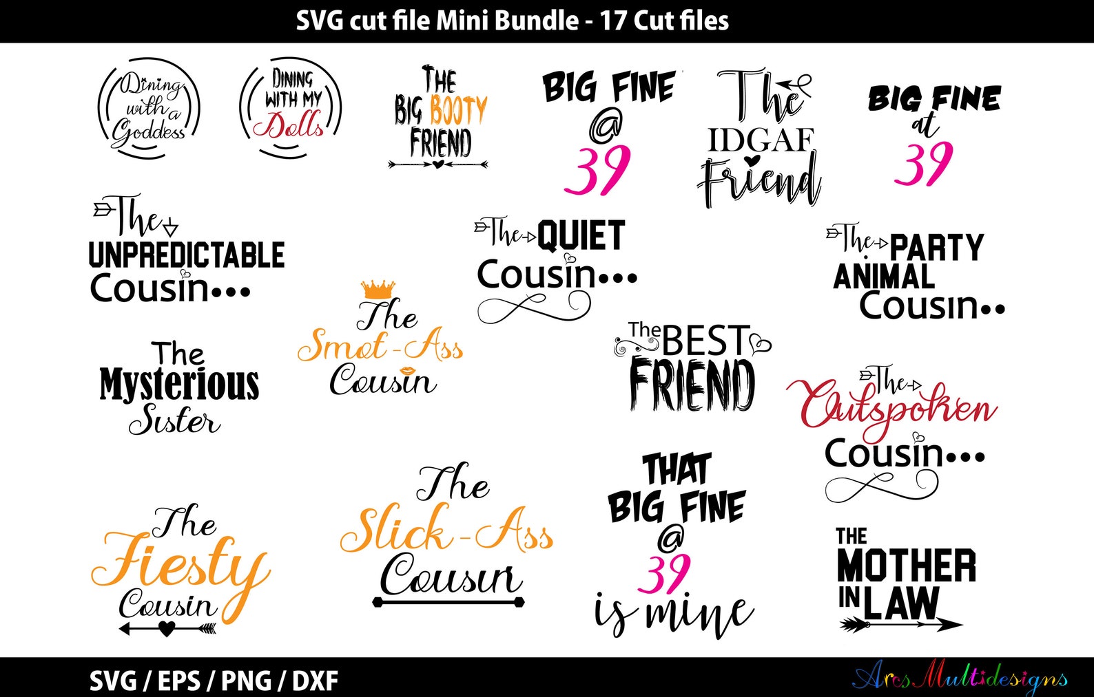 Svg Cut File Mini Bundle 17 Svg Cut File Bundle Printable - Etsy