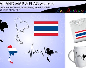 Laos Map SVG / Laos Flag SVG / Laos Map Silhouette Vector / | Etsy