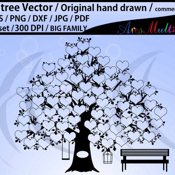 Digital Family Tree - Etsy