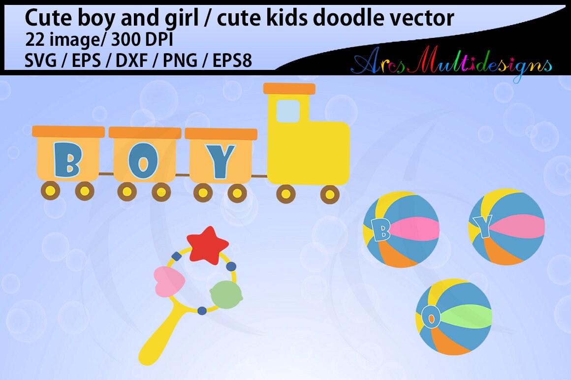 Cute Kids SVG Vector Clipart / Cute Kids Clipart / Teddy | Etsy