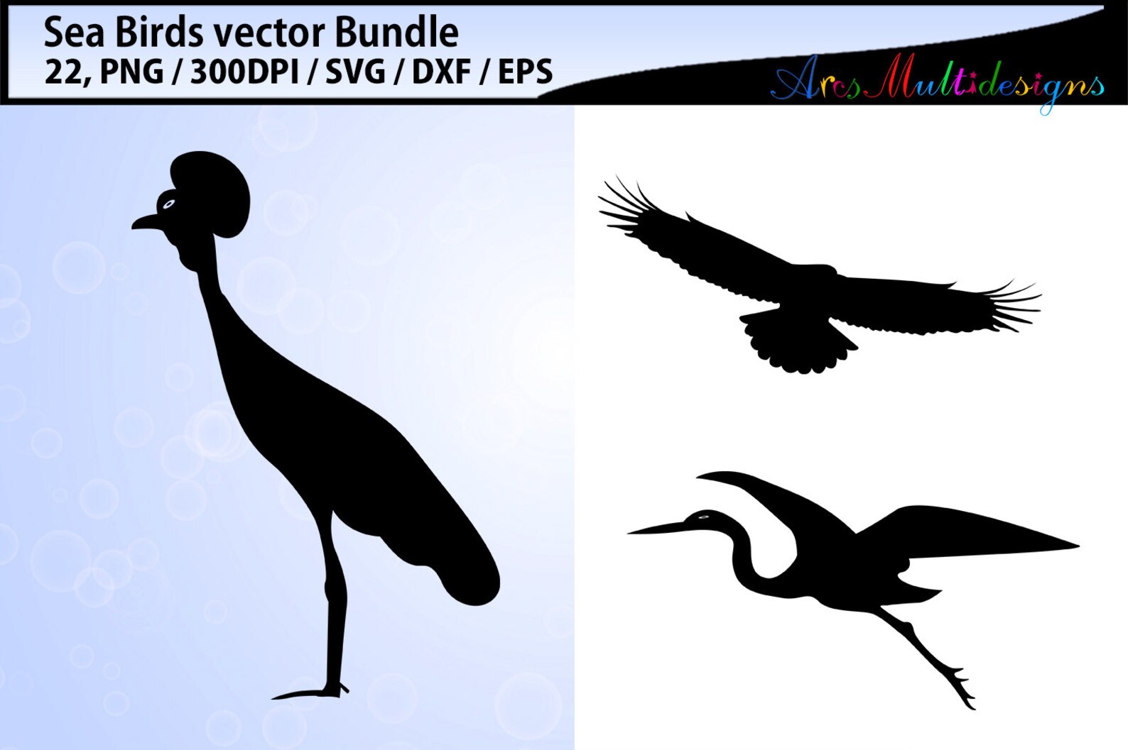 Sea Birds Svg Silhouette Bundle / Sea Birds Silhouette SVG - Etsy