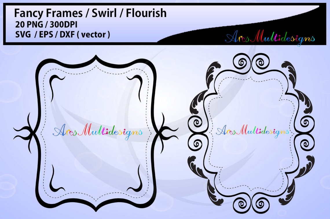 Fancy Frames SVG/ Fancy Labels SVG / Frames EPS/ Borders / - Etsy