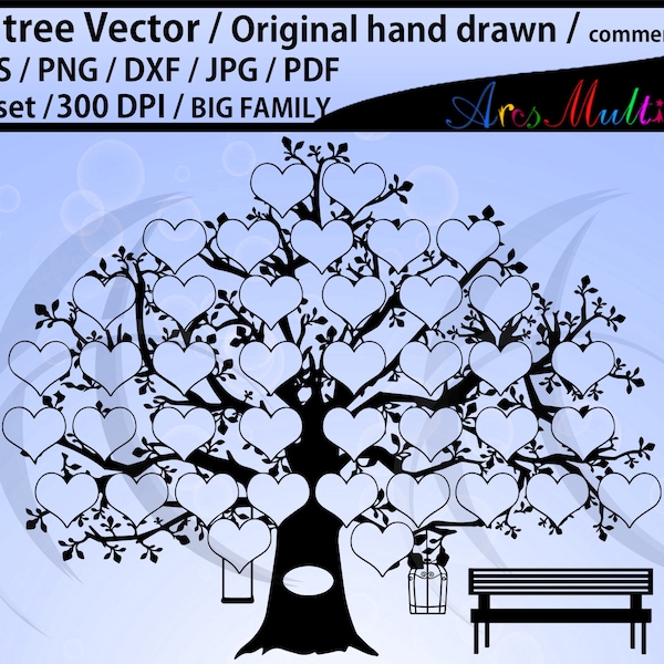 Family Tree Clipart - Etsy