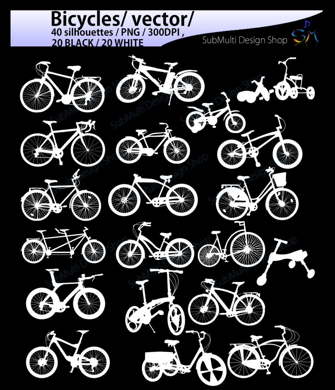Bicycle Silhouette Svg / Bicycles / Bicycle / Bicycle Riders / - Etsy