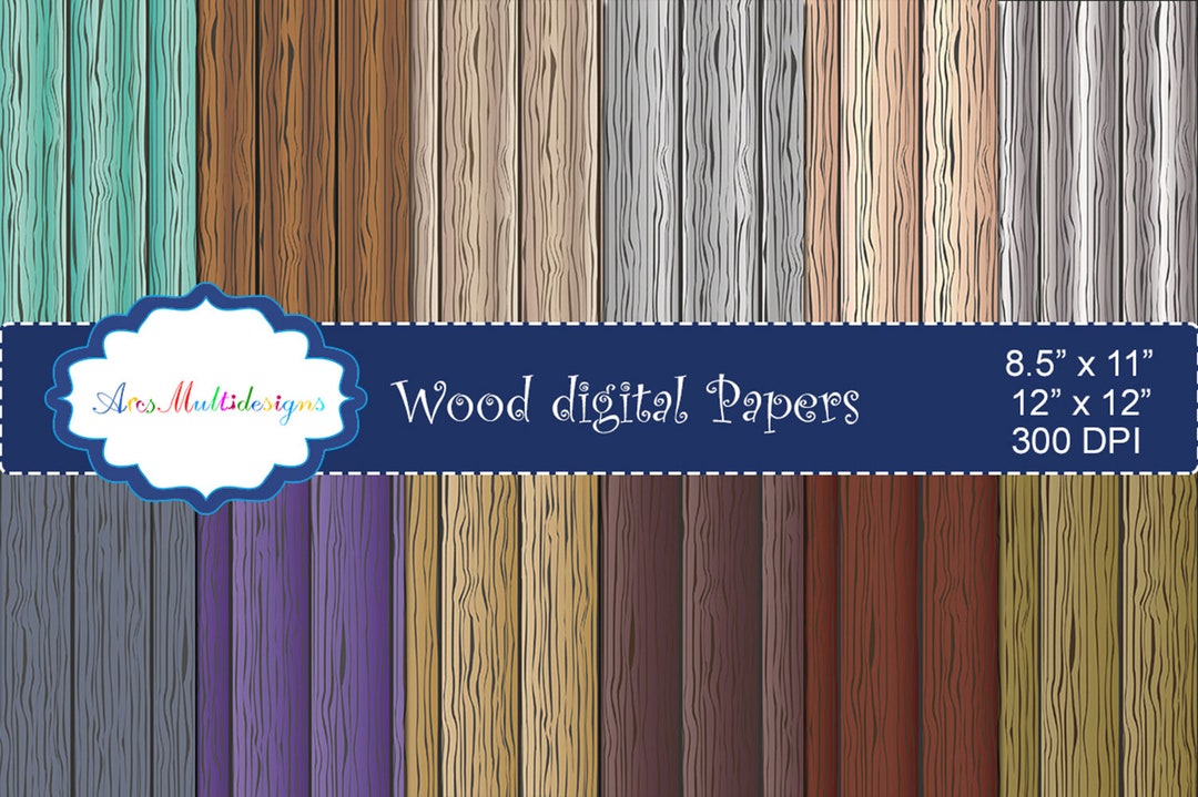 Wood Digital Paper Pattern Wood Backdrop Printable Vector Wood - Etsy