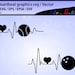 Sports Ball Heartbeat Svg Bundle / Football Heartbeat / Baseball ...