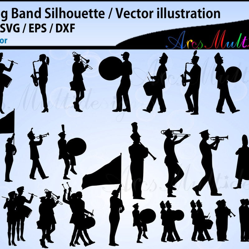 Marching Band Svg - Etsy