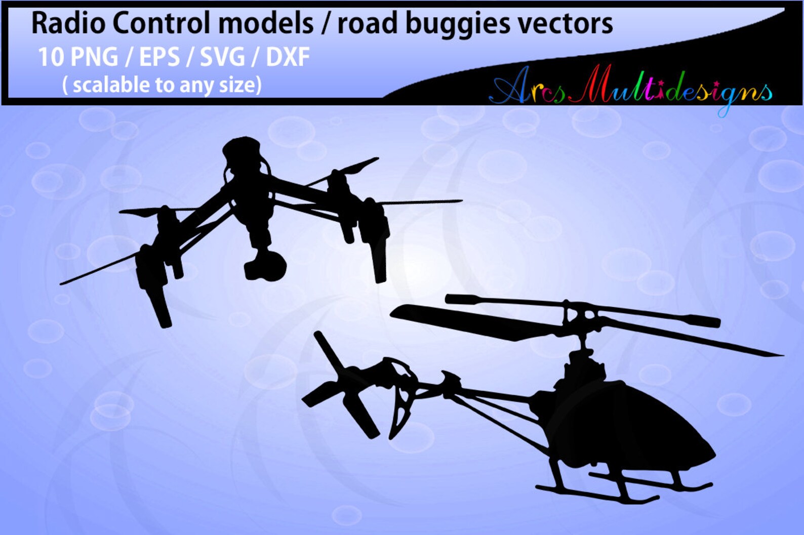 Radio Control Model Svg / Road Buggies Svg /quad Copters / Drones Plane ...