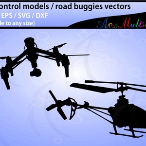 Radio Control Model Svg / Road Buggies Svg /quad Copters / Drones Plane ...