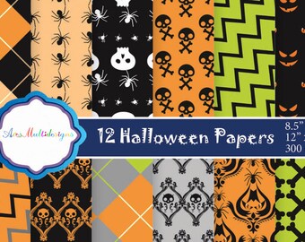 Halloween Digital Paper // Halloween Background // Halloween - Etsy