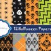 Halloween Digital Paper / Halloween Clipart / High Quality Digital ...