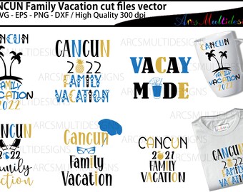Cancun Vacation Svg - Etsy