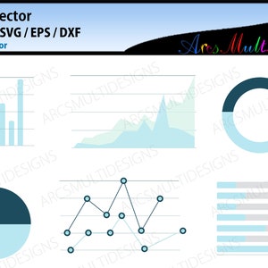 Graph Svg / Graph Vector / Pie Graph / Bar Graph Vector - Etsy