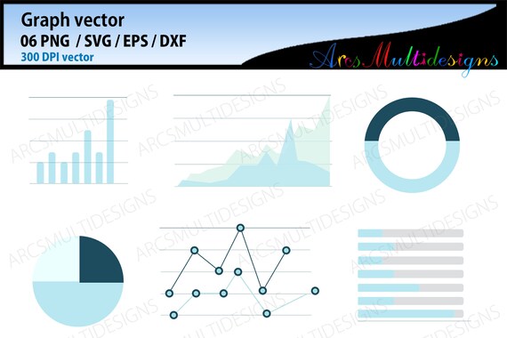 Graph Svg / Graph Vector / Pie Graph / Bar Graph Vector - Etsy