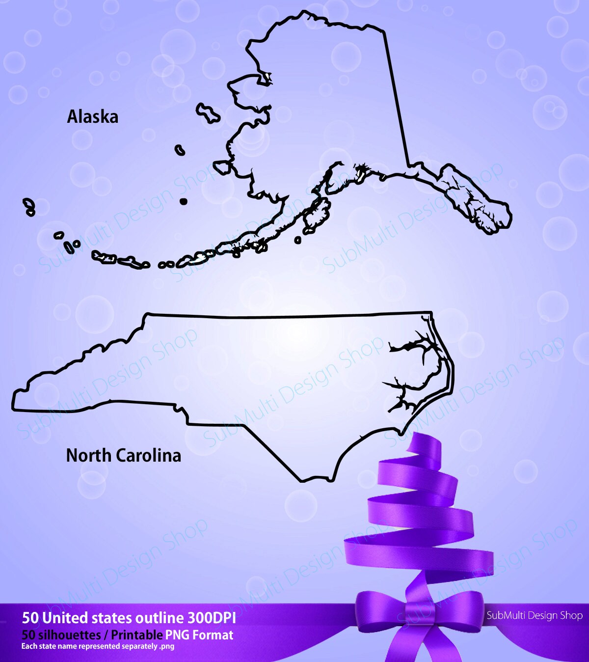 Buy 50 United States Map / States Outline Map /united States Map Online ...