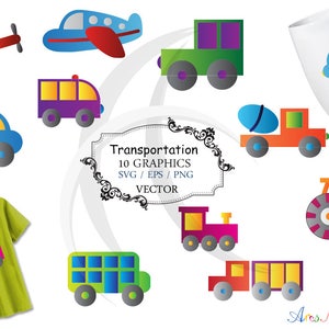 Transportation Svg / Transportation Clip Art SVG / Transportation ...