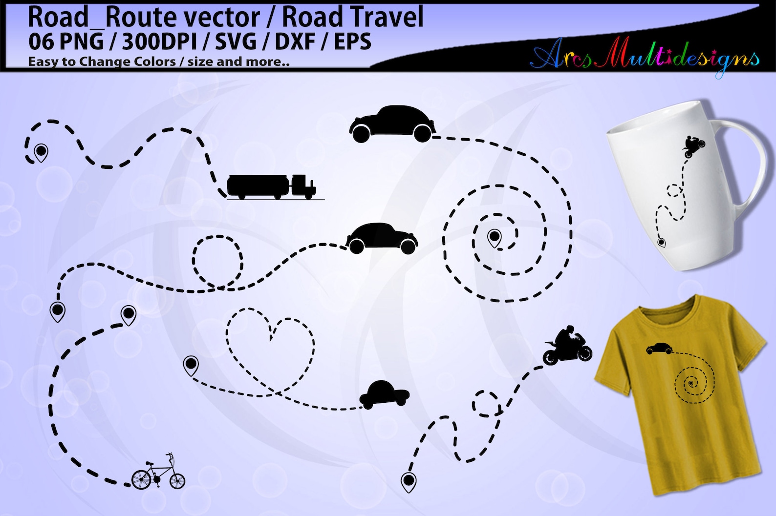Road Travel SVG / Road Route Svg / Car Silhouette / Cars - Etsy