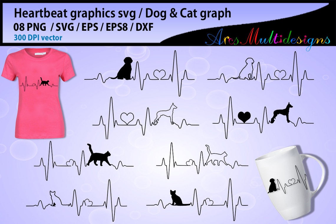 Heartbeat Graphics and Illustration / Heartbeat Graph SVG / Beats Svg ...