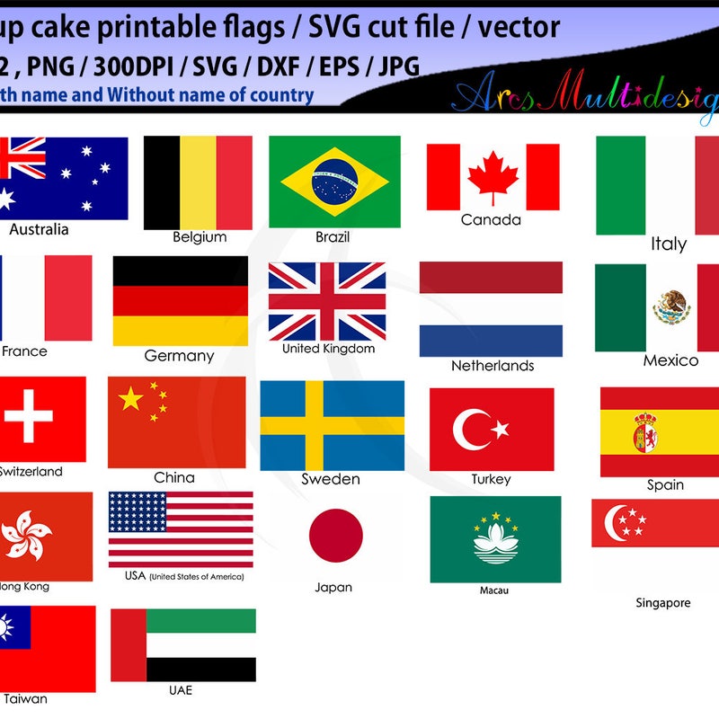 Country Flags - Etsy