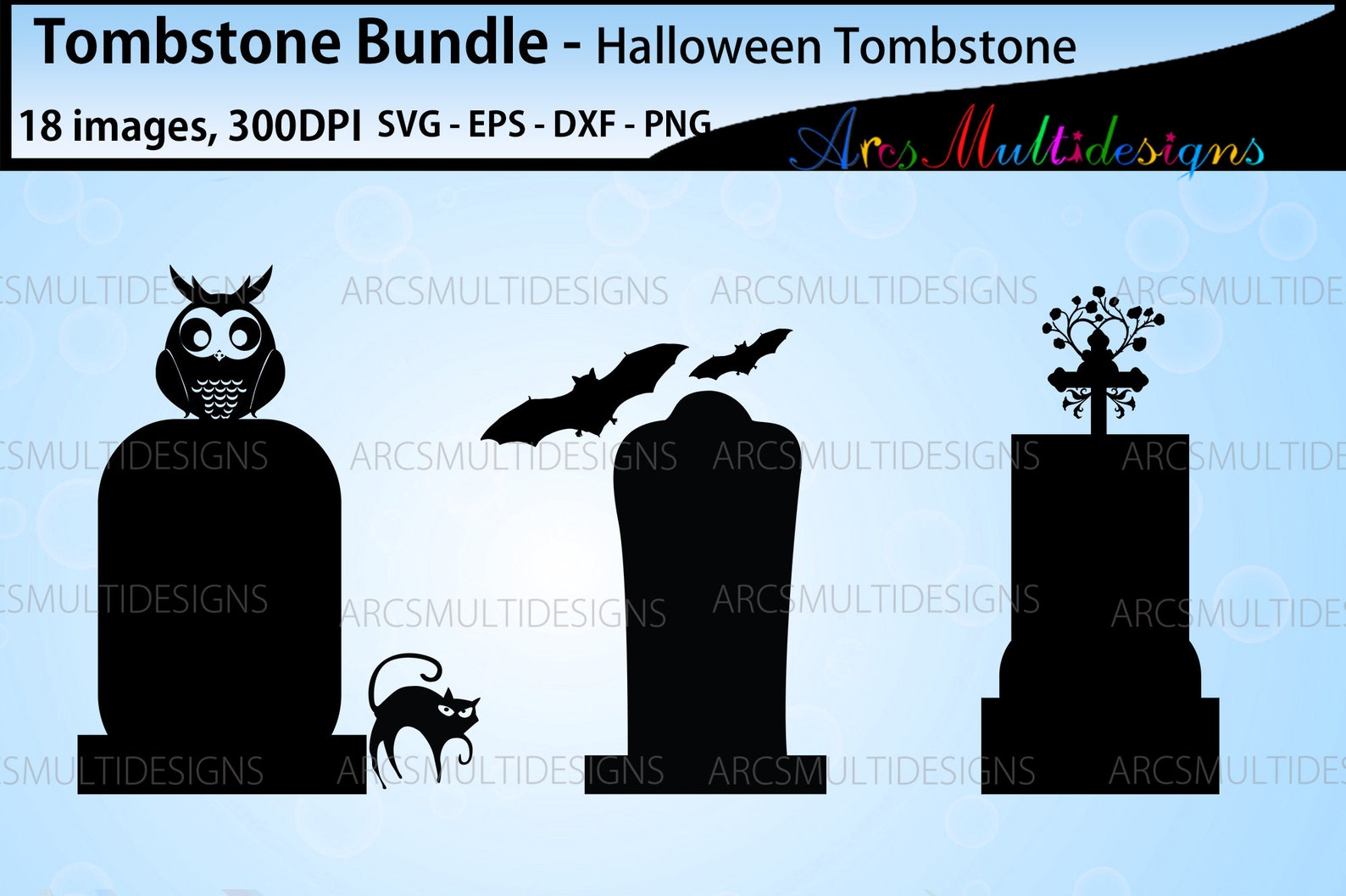 Tombstone SVG Bundle / Tombstone Halloween / Tombstone Vector | Etsy