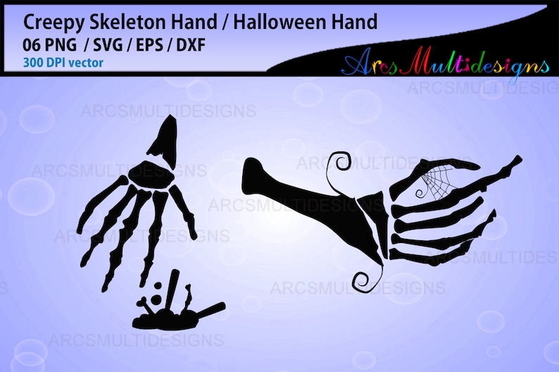 Creepy Skeleton Hand Svg / Halloween Creepy Hand / Halloween - Etsy