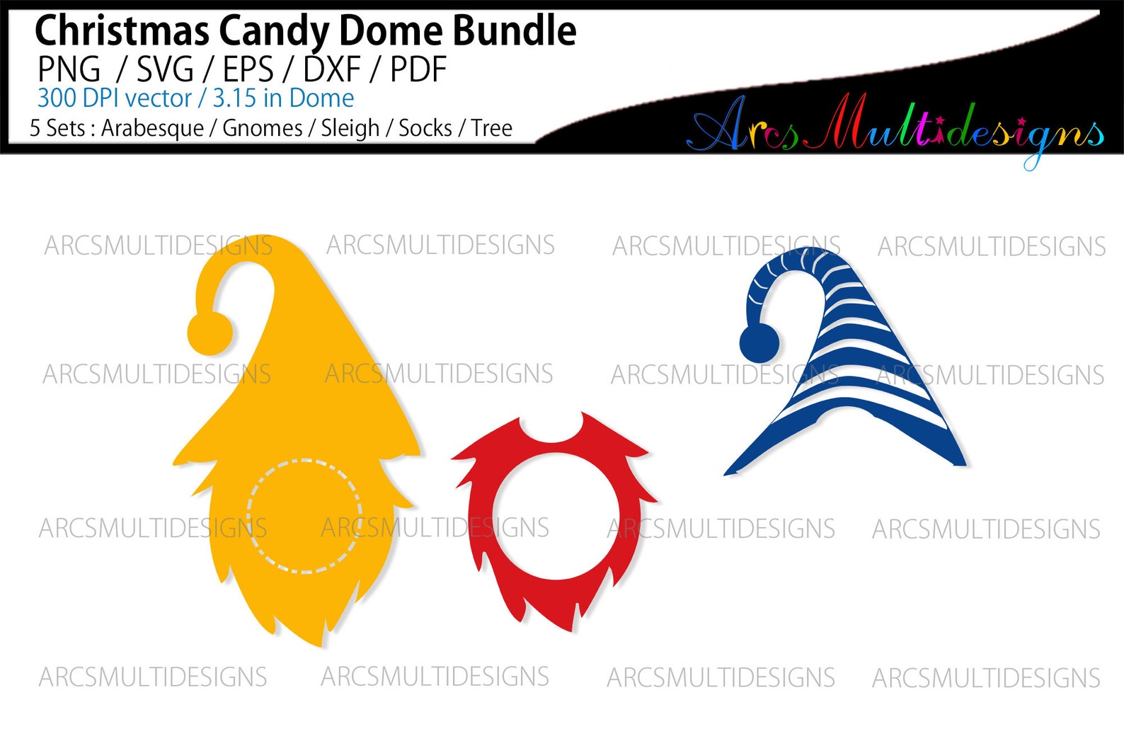 Christmas Candy Dome Ornaments Bundle / Christmas Candy Dome - Etsy