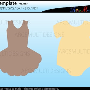 Tutu Template / Tutu Svg / Tutu Baby Shower Template / Tutu Outline - Etsy