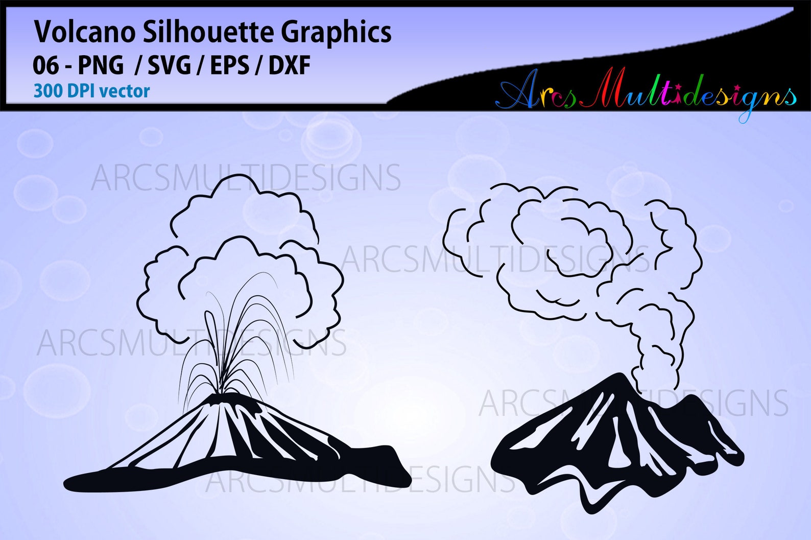 Volcano Silhouette / Volcano Svg / Volcano Outline / Volcano - Etsy
