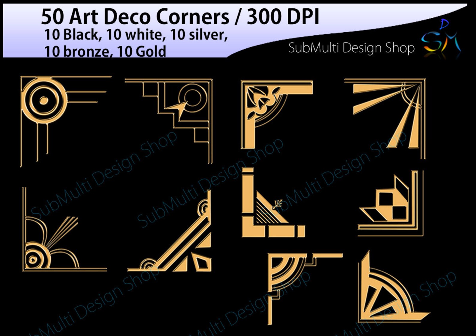 Art Deco / Art Deco Corners / Art Deco Frames / Art Deco - Etsy India