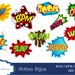 Action Signs SVG Vector / Action Sign Silhouette / Zap Clipart / Bang ...
