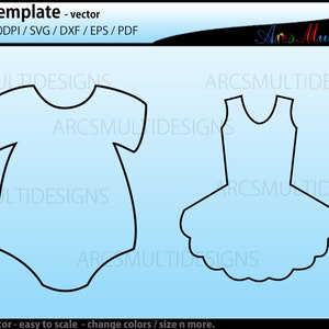 Tutu Template / Tutu Svg / Tutu Baby Shower Template / Tutu Outline - Etsy
