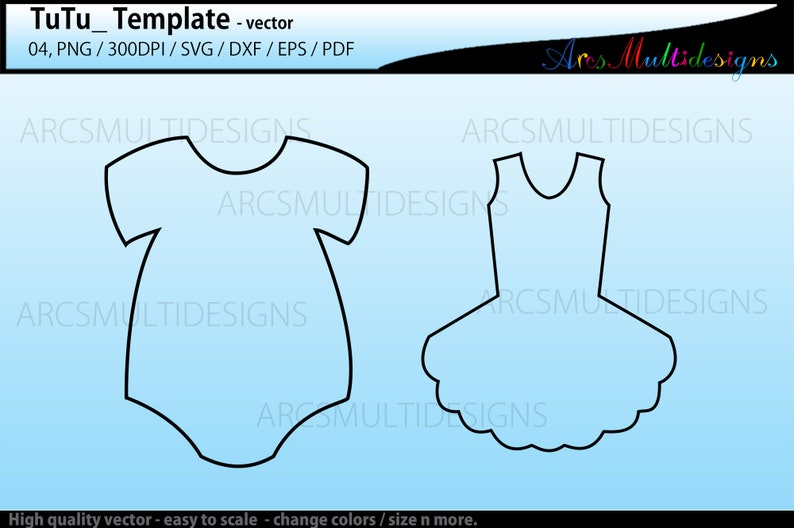 Tutu Template / Tutu Svg / Tutu Baby Shower Template / Tutu - Etsy