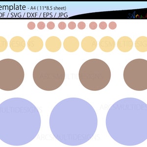 Circle Template Bundle / Circle Templates / Circle Vector / 2 - Etsy