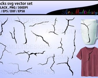 Risse clipart svg - Etsy Österreich