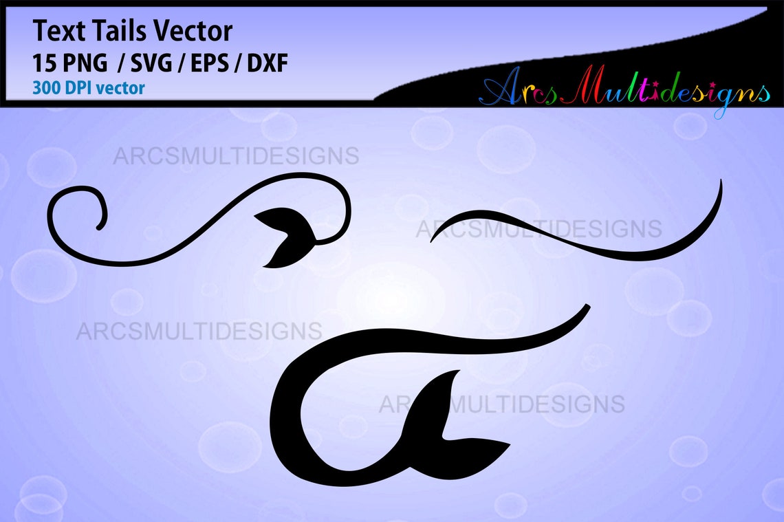 Text Tails SVG / Font Tails Svg / Swoosh Svg / Dividers Svg / - Etsy Canada