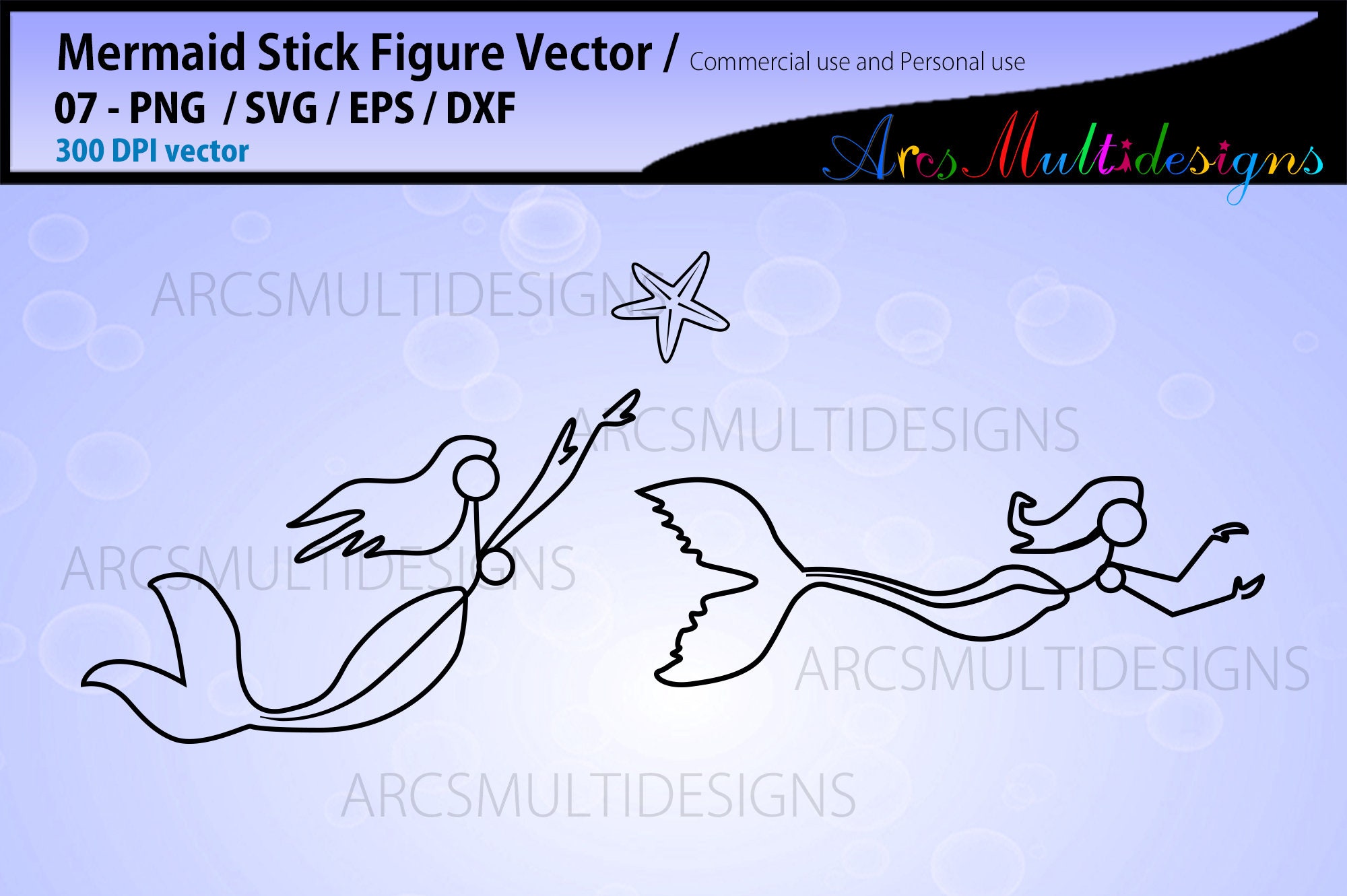 Stick Figure Mermaid Svg / Stick Figure Mermaid / Stick Figure | Etsy ...
