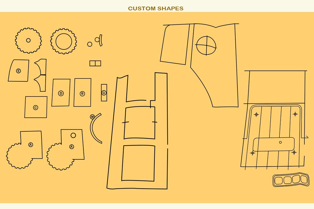 Custom Shapes Cut File - Etsy