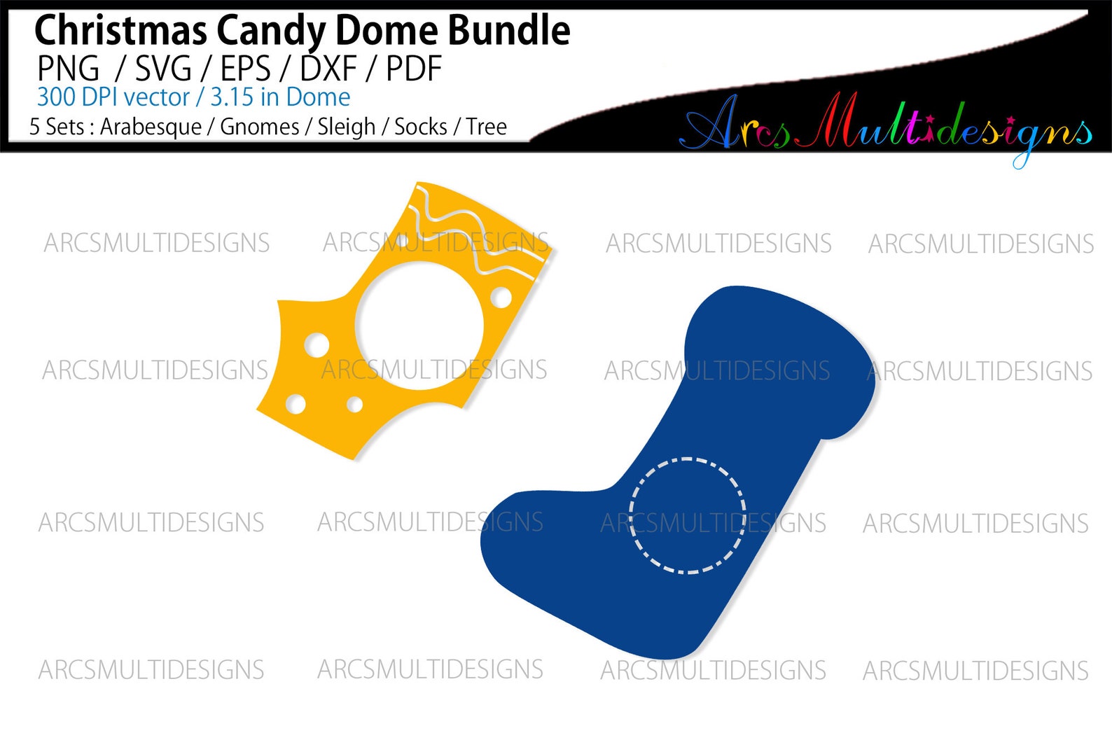 Christmas Candy Dome Ornaments Bundle / Christmas Candy Dome - Etsy